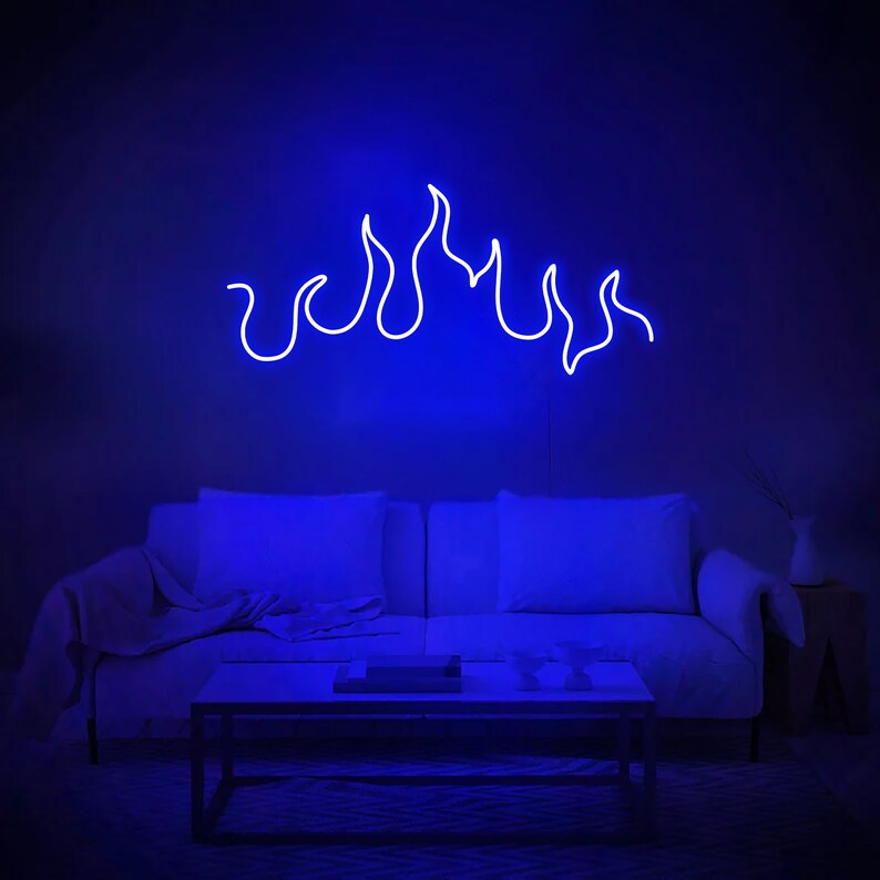 Fire Led Neon Sign Aesthetic Neon Light Home Decor Custom Made - Etsy