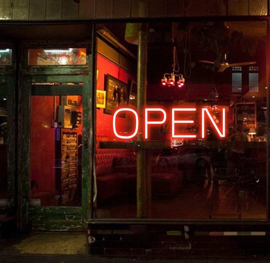 LED OPEN Neon Sign for Business Store Open Sign With Remote Controller ...