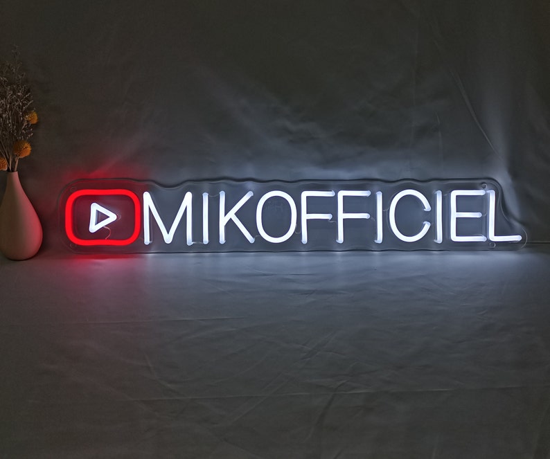 Custom Youtube Neon Sign Custom Twitch Neon Sign Neon Youtuber Light ...