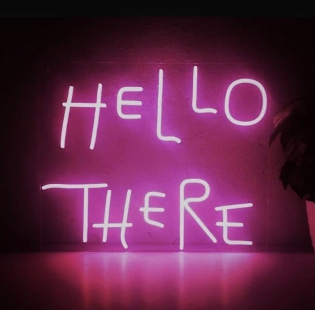 Led Hello There Neon Light / Led Hello There Neon Sign / Birthday Gift ...