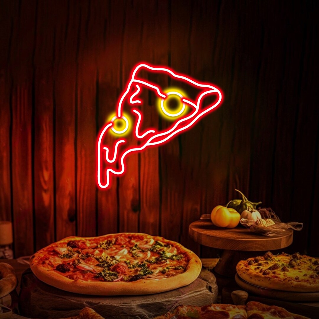 Pizza Neon Sign Pizza Neon Light Wall Art Decoration Restaurants Neon ...