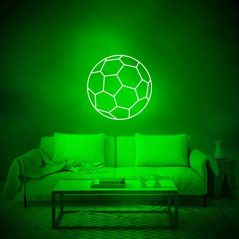 Soccer Ball LED Neon Sign Soccer Neon Sign Soccer Led Light - Etsy