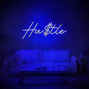 Hustle Led Neon Sign Hustle Neon Light Home Decor Custom Made Neon ...