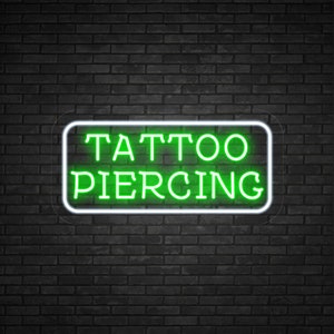 Tattoo Piercing Neon Sign,store Sign,tattoo Studio Sign,led Neon Light ...