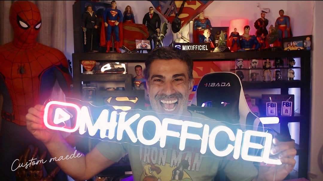 Custom Youtube Neon Sign Custom Twitch Neon Sign Neon Youtuber Light ...