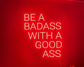 Badass With a Good Ass Sign - Etsy