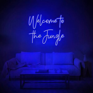 Welcome to the Jungle Decoration Neon Sign Custom Neon Light Silicone ...