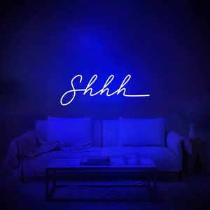 Shhh LED Neon Sign,shhh Led Sign,shhh Neon Light,shhh Wall Decor,neon ...