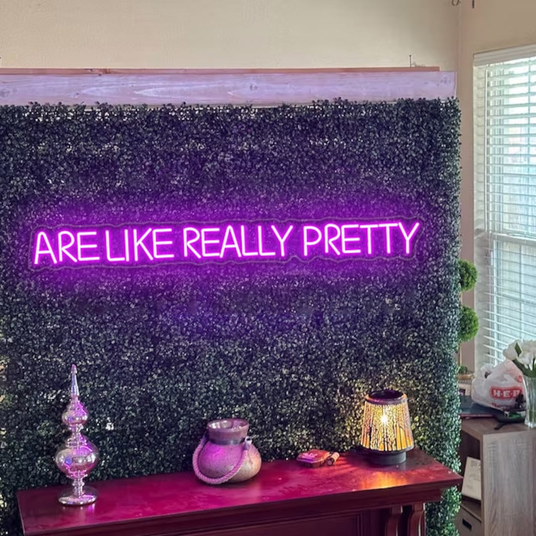 Are Like Really Pretty Led Neon Sign Salon Wall Decor Neon Sign Bedroom ...