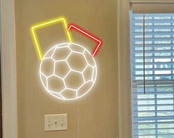 Neon Soccer Ball Sign - Etsy