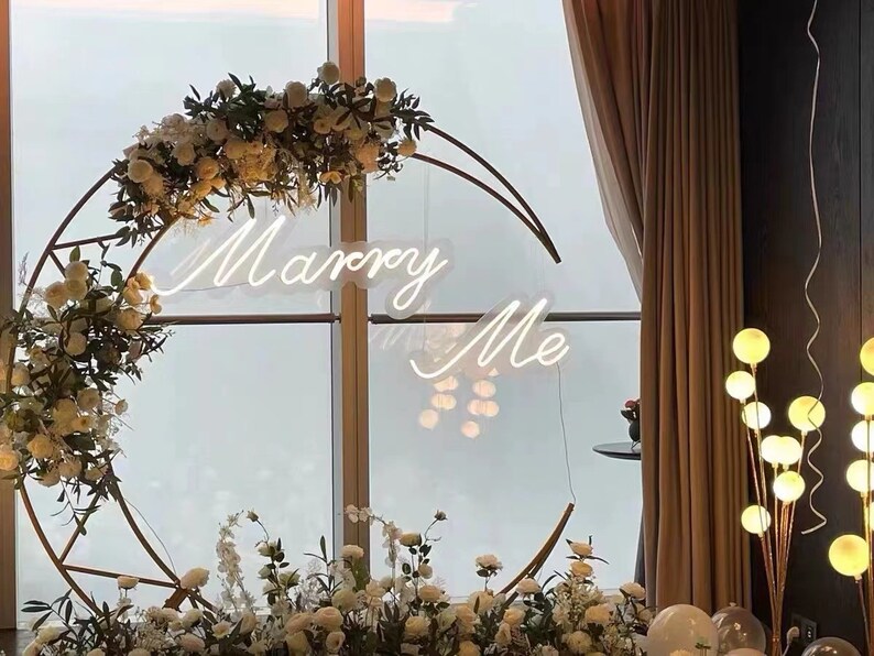 Marry Me Neon Sign Proposal Neon Sign Proposal Decoration - Etsy