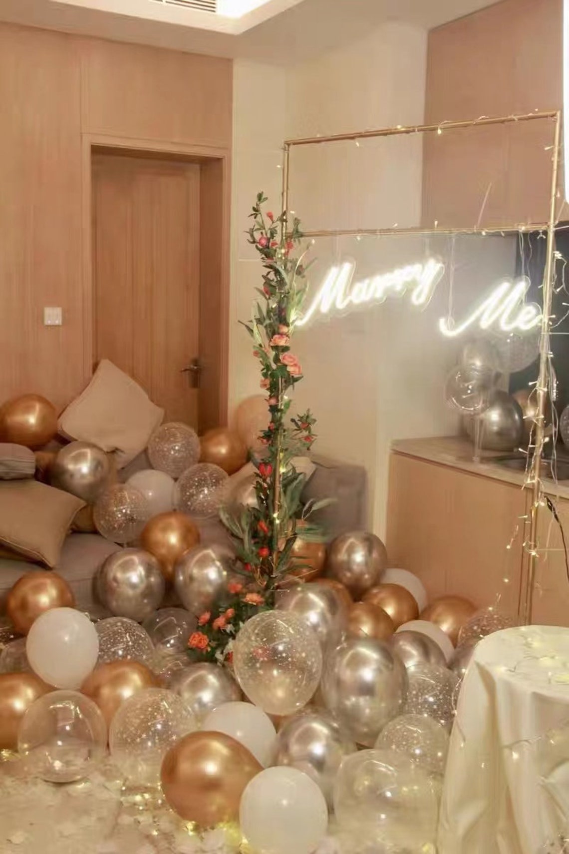 Marry Me Neon Sign Proposal Neon Sign Proposal Decoration - Etsy