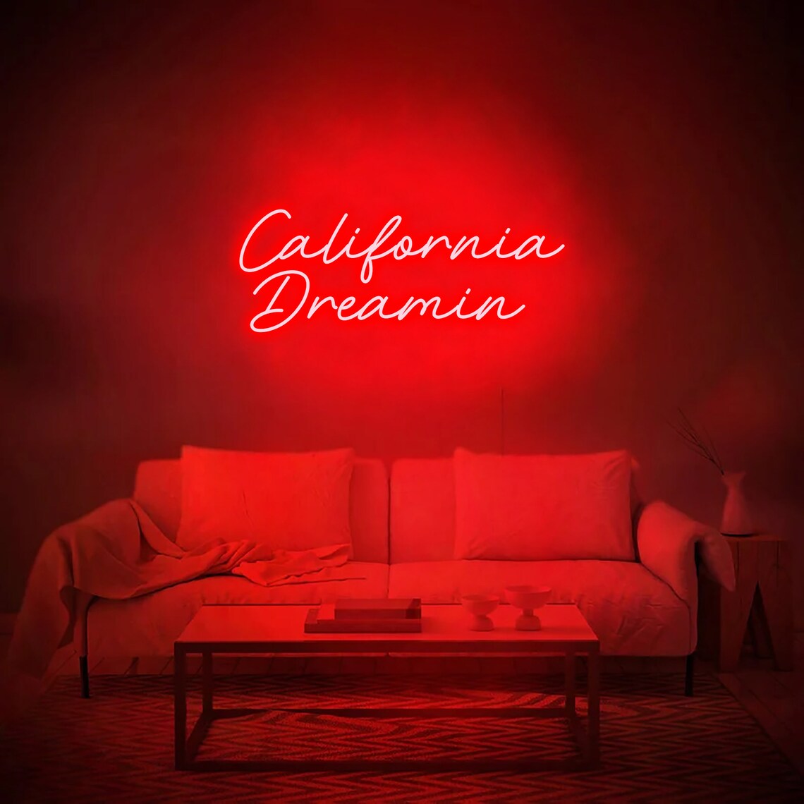 California Dreaming LED Neon Sign California Dreaming Sign - Etsy