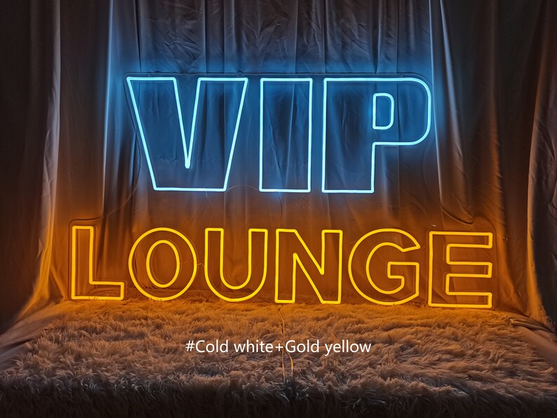 VIP Lounge Neon Sign,club Neon Sign, Shop Led Sign, Bar Neon Sign, Pub ...