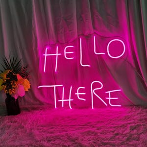 Led Hello There Neon Light / Led Hello There Neon Sign / Birthday Gift ...