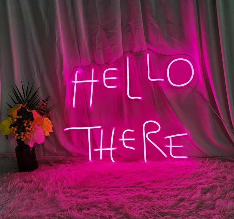 Led Hello There Neon Light / Led Hello There Neon Sign / Birthday Gift ...