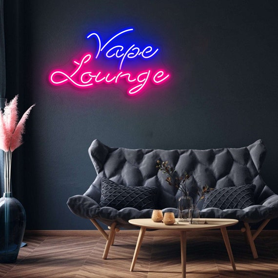 Vape Lounge Neon Signclub Neon Sign Shop Market Led Sign - Etsy