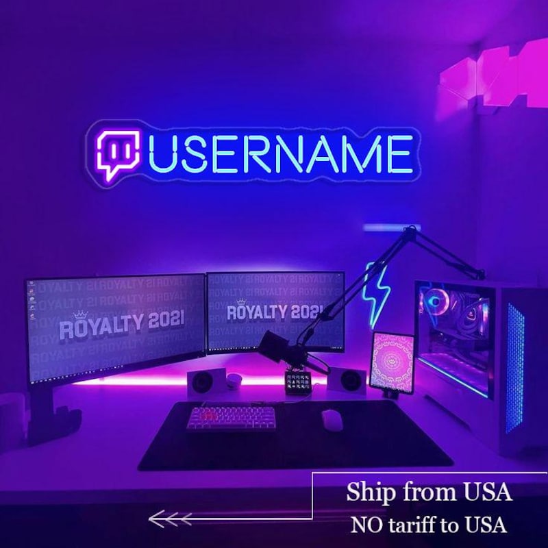 Twitch Logo Username - Etsy UK