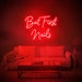 But First Nails Led Neon Sign Custom Made Neon Light Hair Salon Sign ...