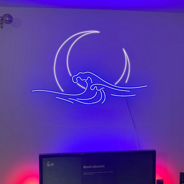 Led Wave Neon Light - Etsy