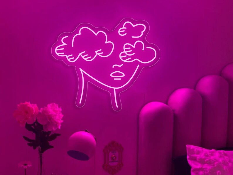 Pretty Girl LED Neon Sign Custom Neon Sign Art Light Girl - Etsy