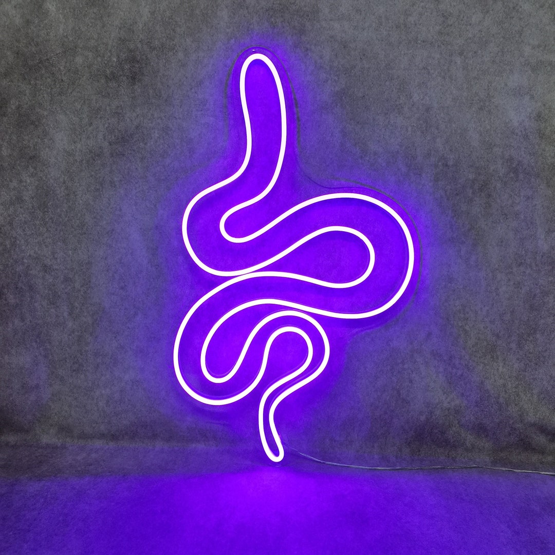 Snake Led Neon Sign Neon Light Home Decor Custom Made Neon Light for ...