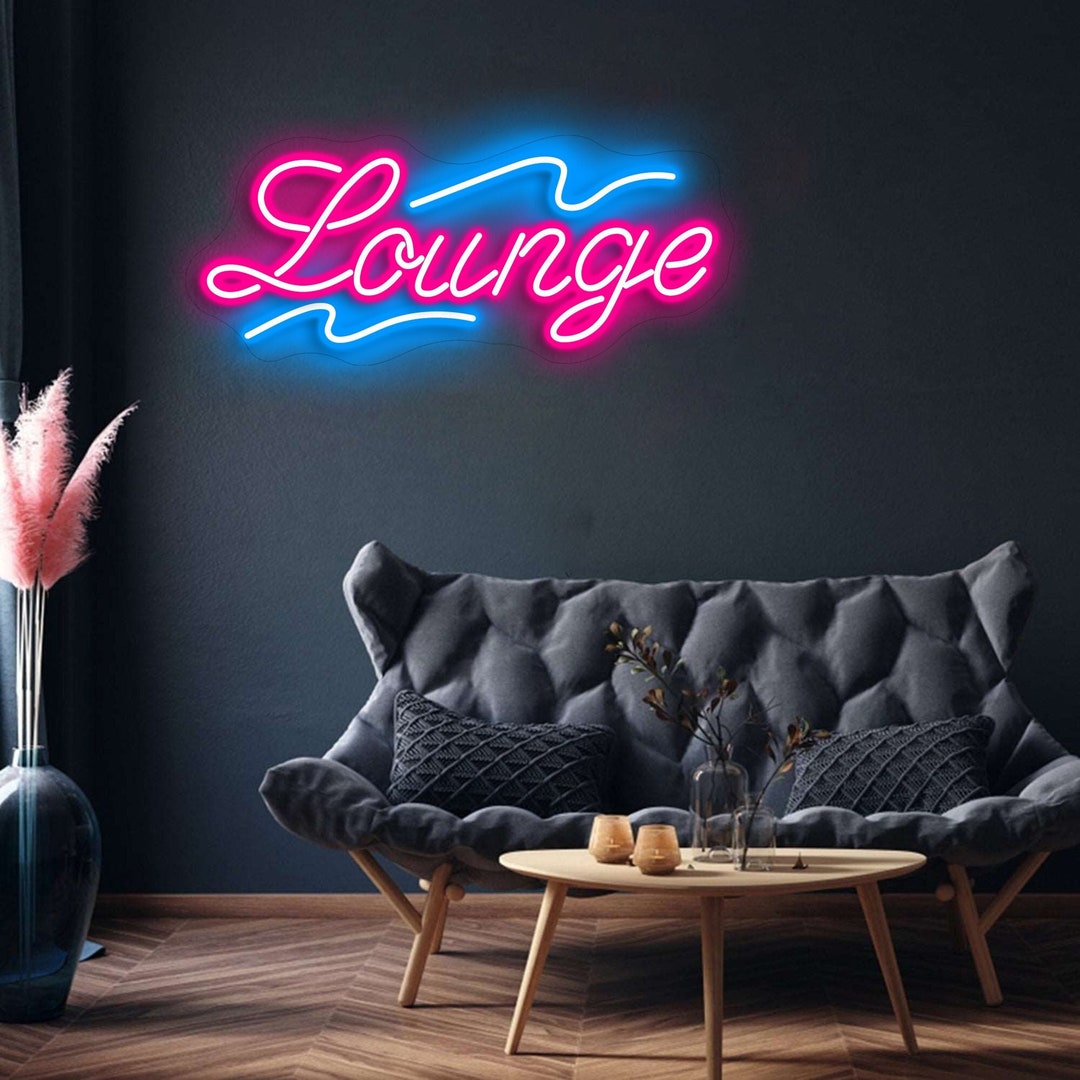 Lounge Neon Sign,club Neon Sign, Shop Led Sign, Bar Neon Sign, Pub Shop ...