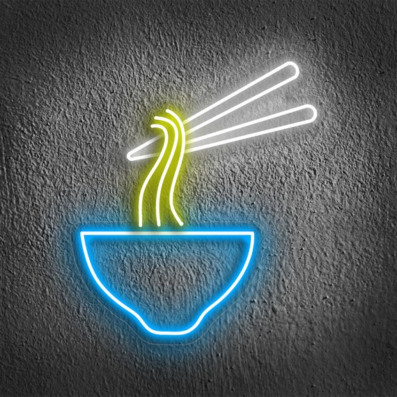 Noodle Led Neon Sign Ramen Neon Light Home Decor Custom Made - Etsy