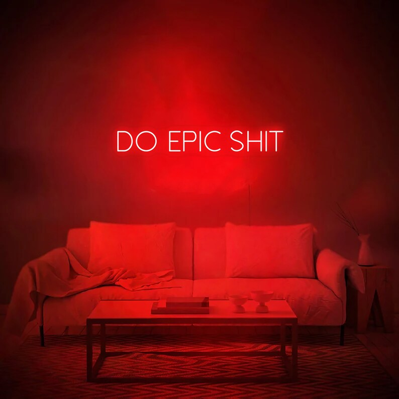 Do Epic Shit Led Neon Sign Twitch Custom Made Neon Light - Etsy