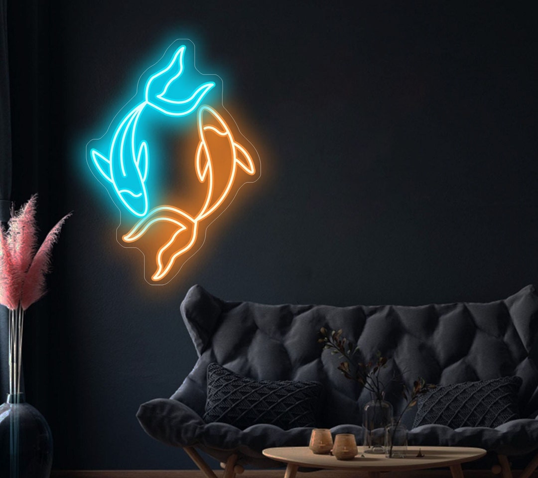 Custom Japan Neon Sign,koi Fish Neon Sign, Japanese Neon Sign, Koi ...