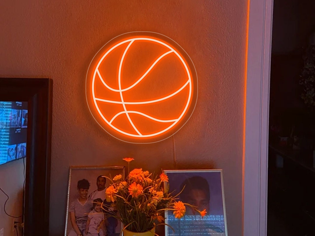 Basketball LED Neon Sign, Birthday Gift for Him, NBA Sport Lights, LED ...