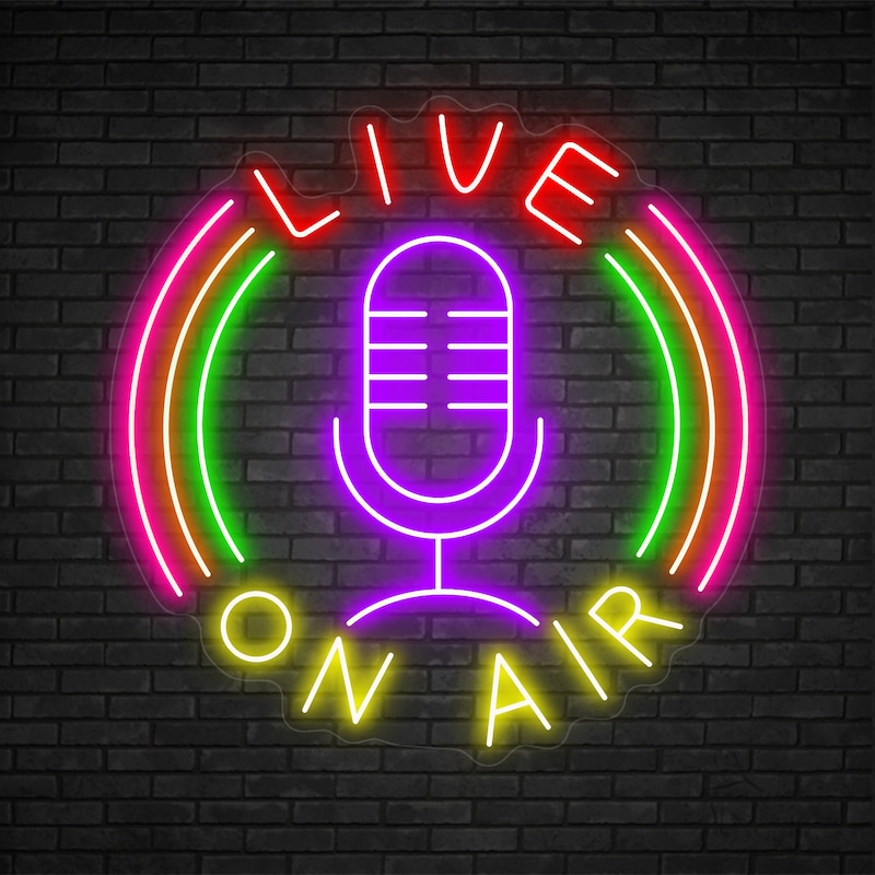 Custom Podcast Sign - Etsy