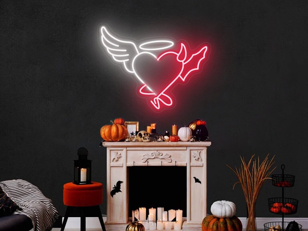 Angel and Devil Led Neon Sign Custom Made Neon Light for Home Decor ...