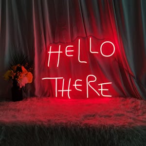 Led Hello There Neon Light / Led Hello There Neon Sign / Birthday Gift ...