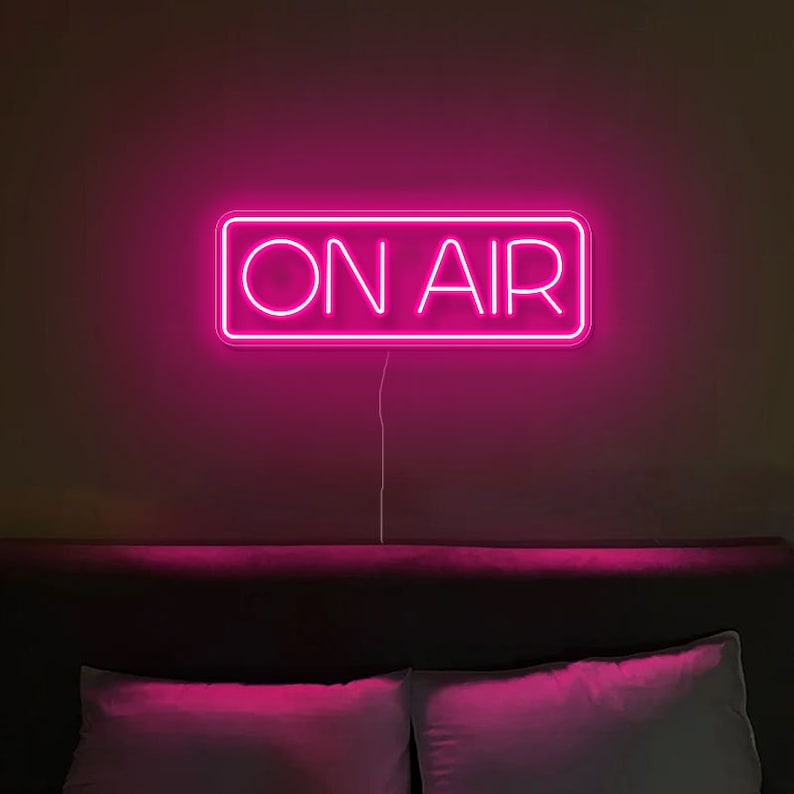 On Air Neon Sign for Streamers - Live Streaming/recording Light Sign ...