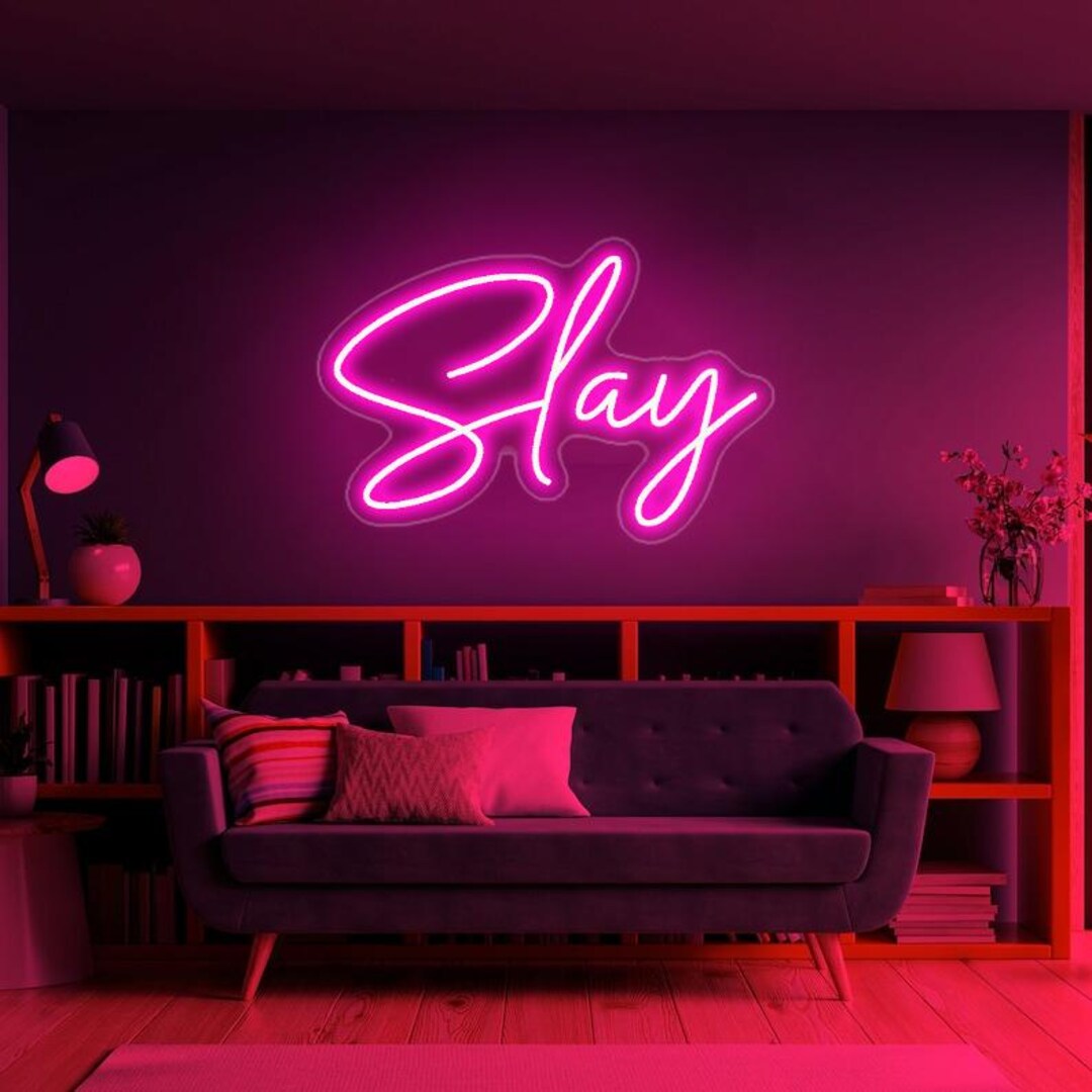 Slay Neon Sign Slay Neon Light Neon Sign for Bedroom Slay Neon Sign ...