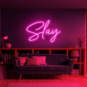 Slay Neon Sign Slay Neon Light Neon Sign for Bedroom Slay Neon Sign ...