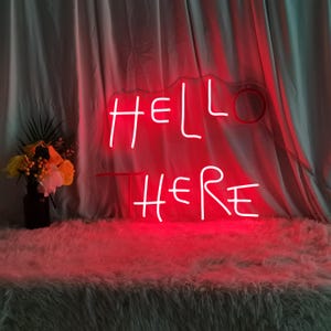 Led Hello There Neon Light / Led Hello There Neon Sign / Birthday Gift ...
