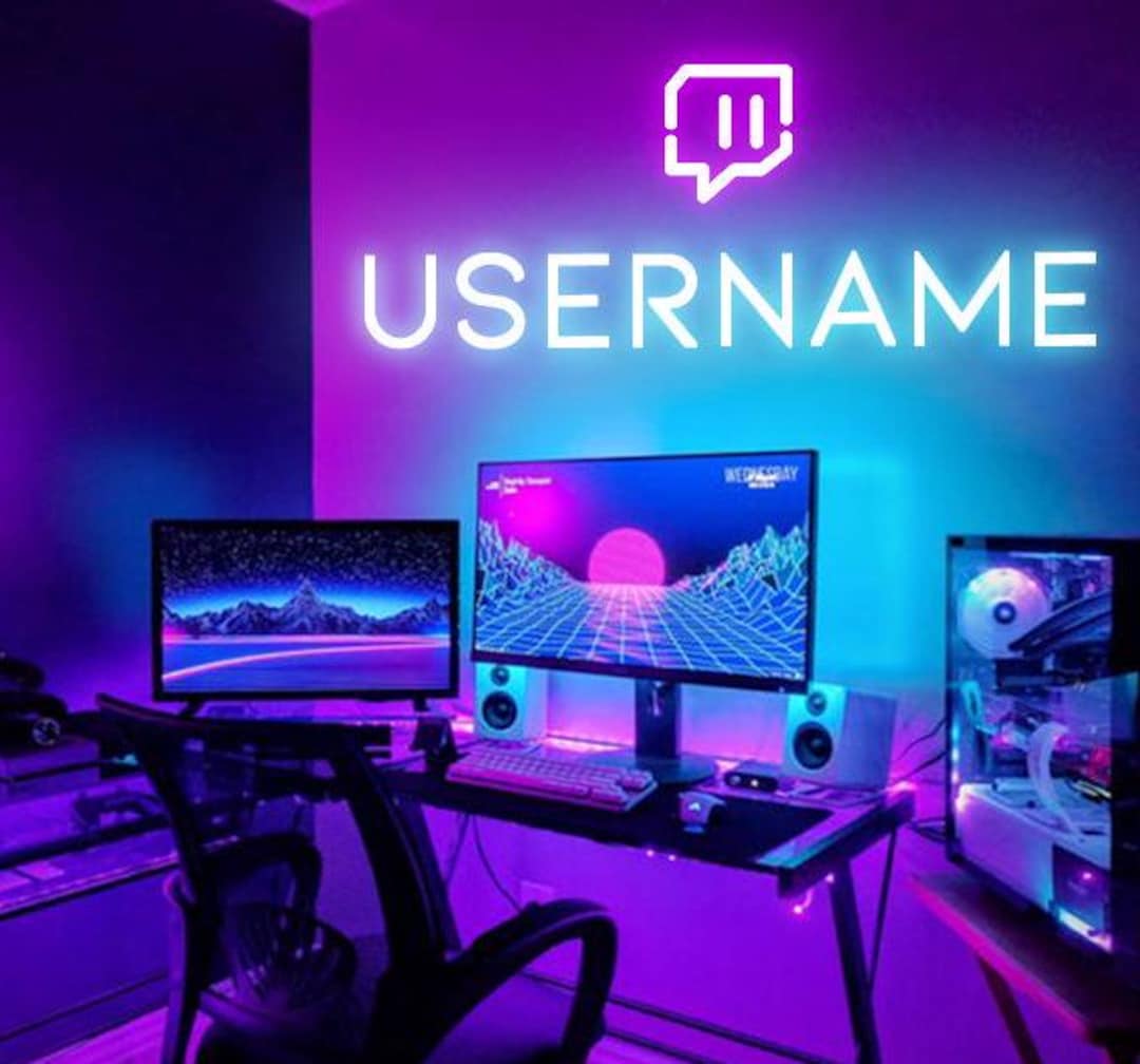 Custom Gamer Tag Sign Username Neon Sign Custom Neon Sign Gamer Tag for ...