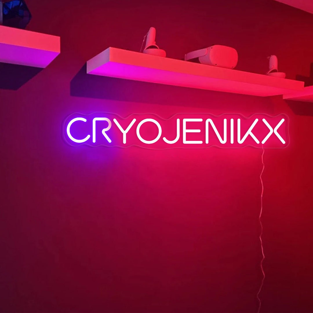 Custom Gamer Tag Neon Sign Gaming Wall Decor LED Sign Custom Twitch ...