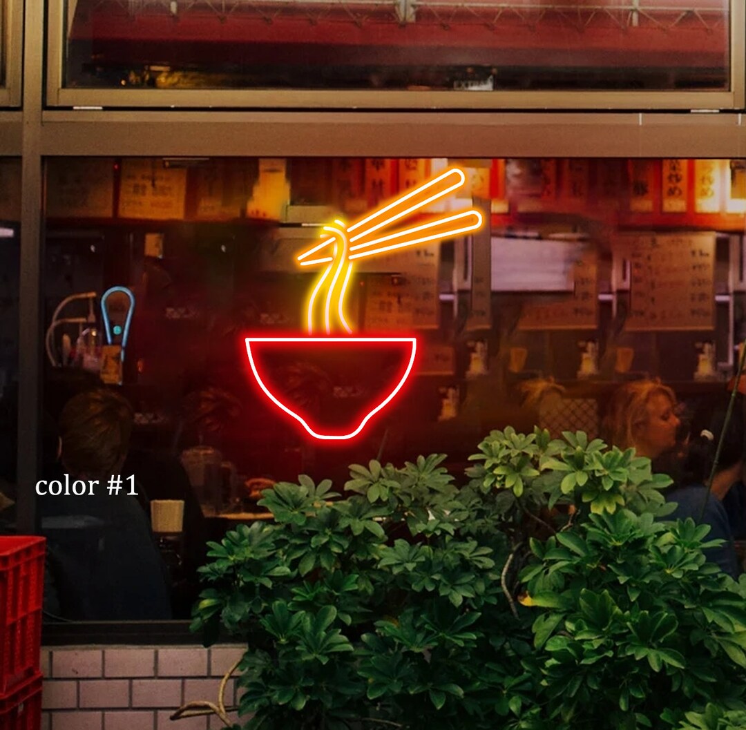 Noodle Led Neon Sign Ramen Neon Light Home Decor Custom Made Neon Light ...