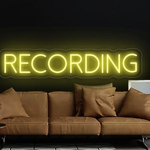 Recording LED Neon Sign Recording Led Sign Recording Light - Etsy