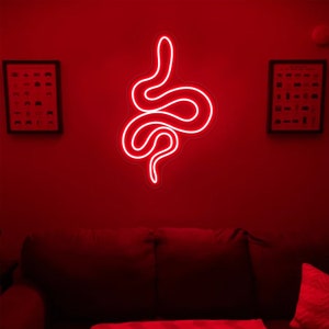 Snake Led Neon Sign Neon Light Home Decor Custom Made Neon Light for ...