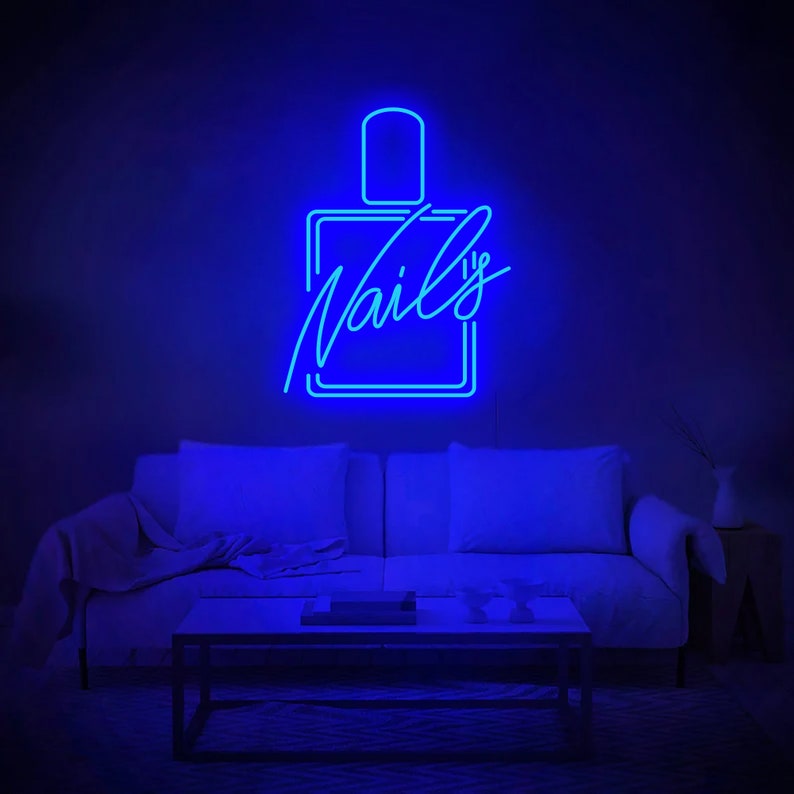 Led Nails Neon Sign Nail Store Sign Hair Salon Sign Beauty - Etsy