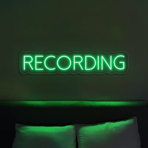 Recording LED Neon Sign Recording Led Sign Recording Light - Etsy