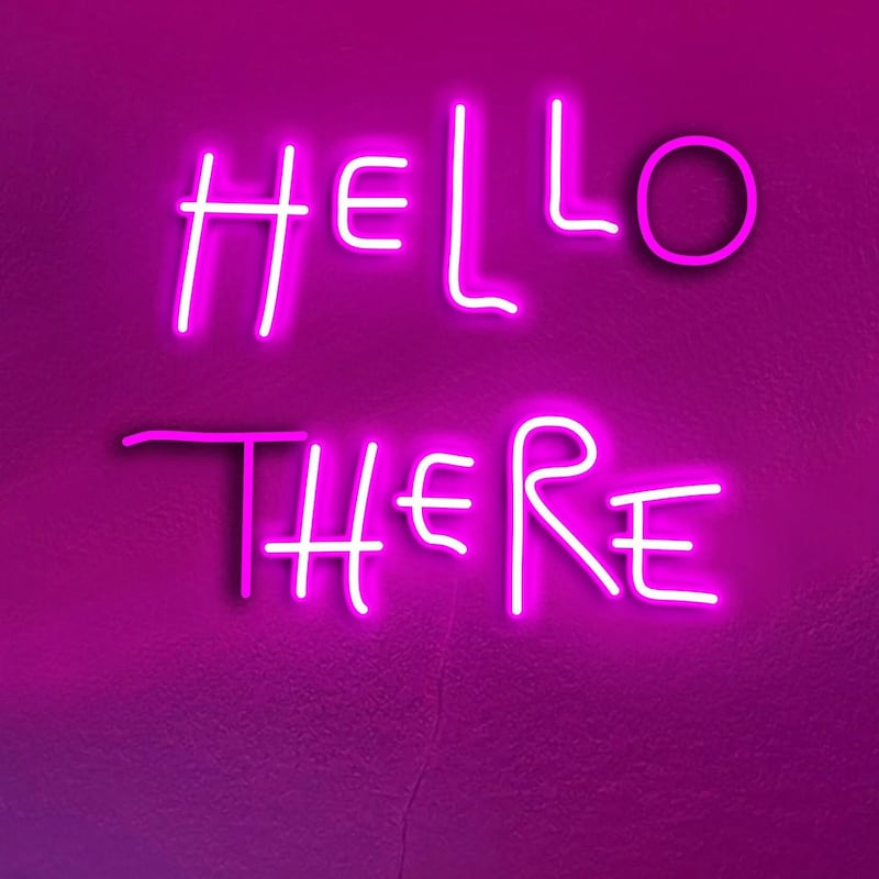 Hello Neon Sign - Etsy