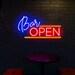 Bar Open Neon Sign, Open Neon Light for Bar, Shop Wall Art Sign, Custom ...