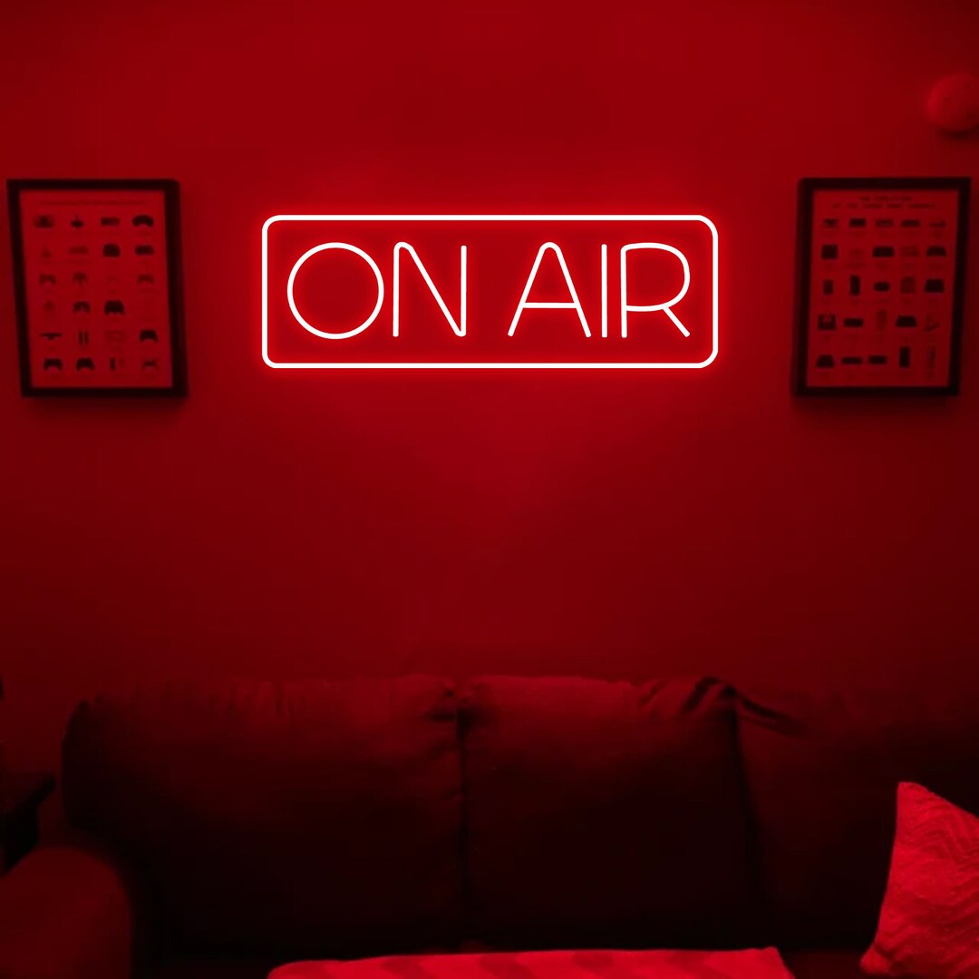 On Air Neon Sign for Streamers - Live Streaming/recording Light Sign ...