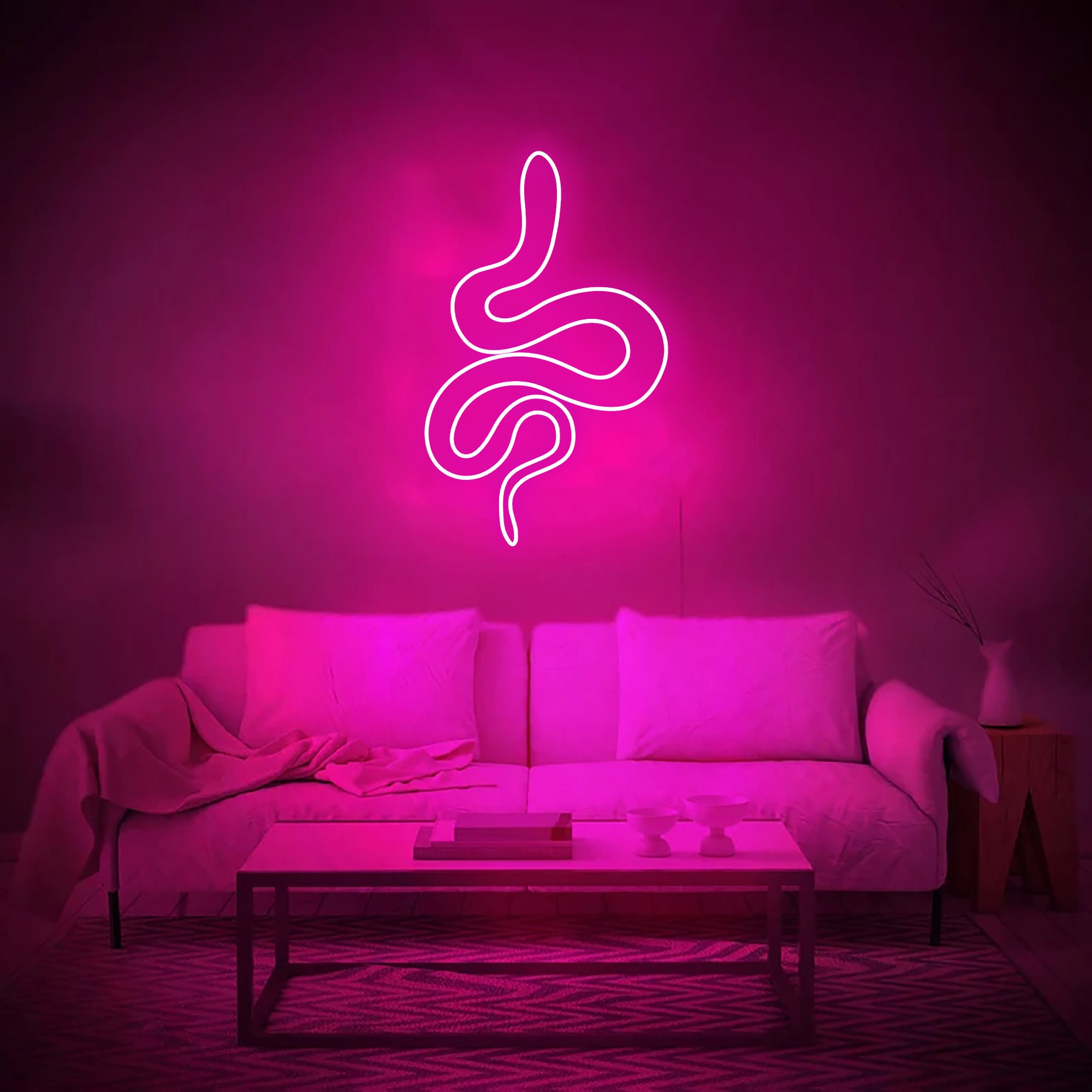 Snake Led Neon Sign Neon Light Home Decor Custom Made Neon - Etsy