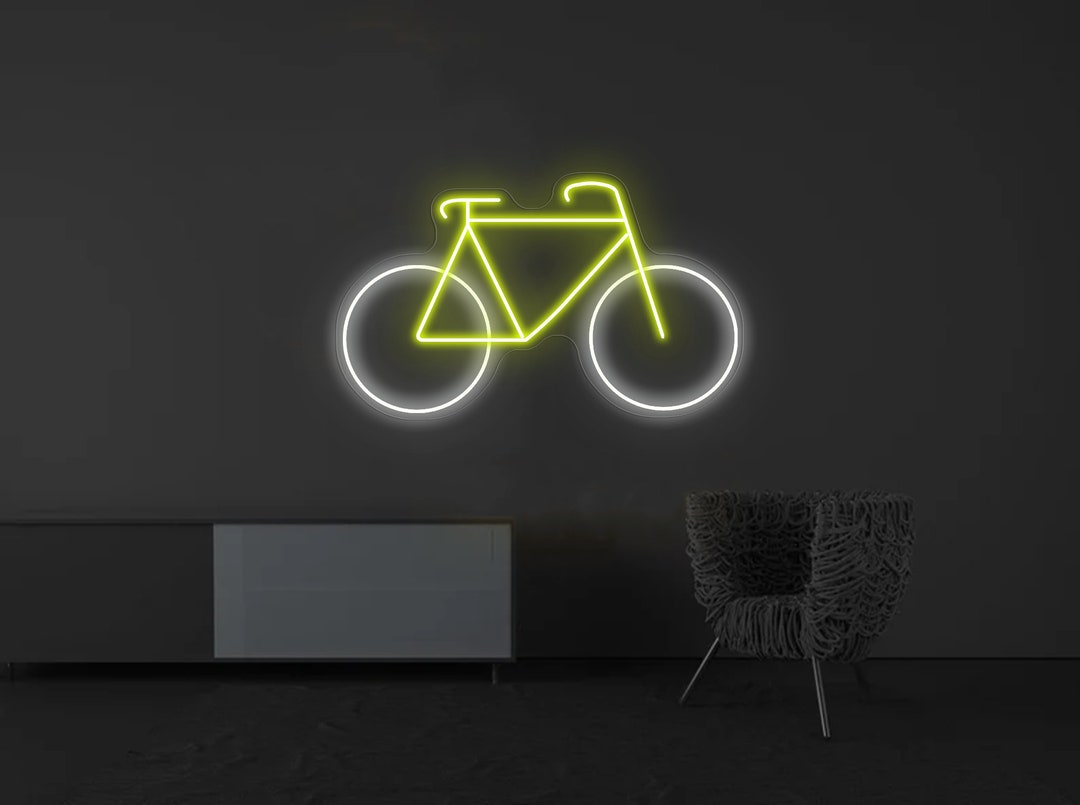 Bicycle Neon Sign, Bicycle Led Sign, Bicycle Light Sign, Bike Neon Sign ...